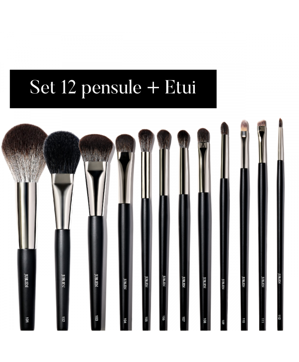 Set 12 Pensule cu Etui Jublien - 24beauty.ro